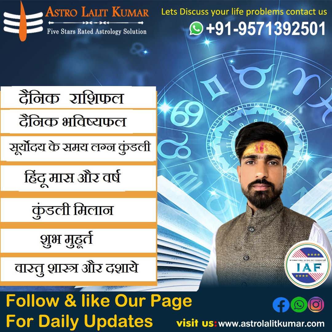 Infographics representation of Horoscope Matching By Astro Lalit kumar